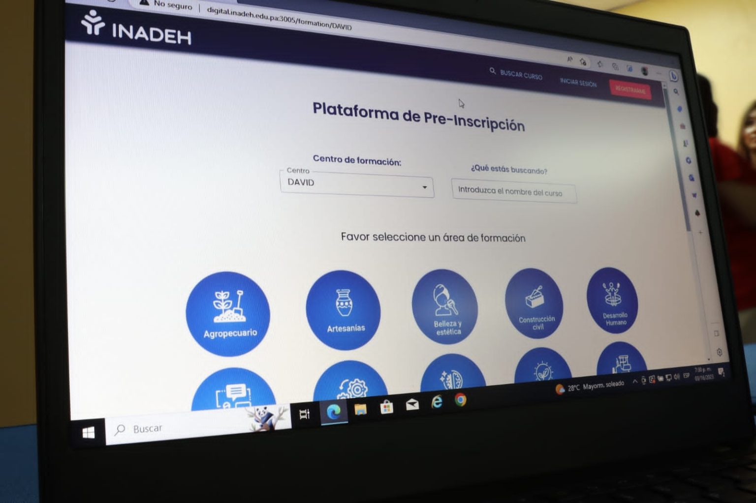 Inadeh lanzó Plataforma Digital para preinscripción de cursos – INADEH